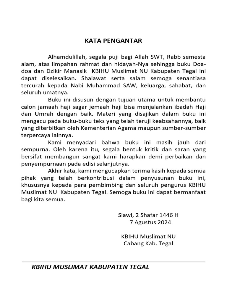 Doa Dan Dzikir Manasik Haji Fix | PDF