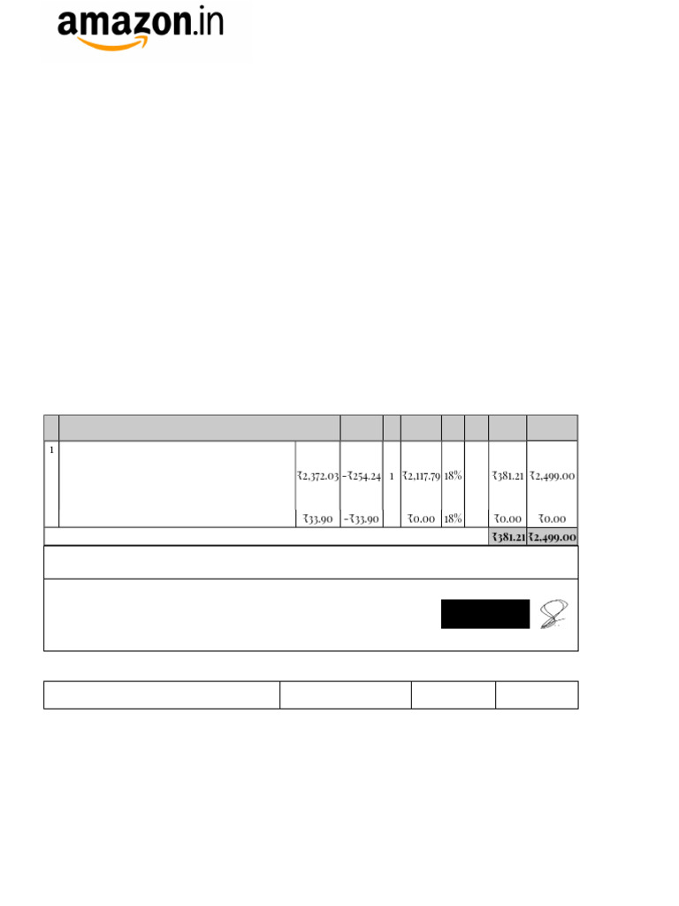 Tax Invoice for Soundcore Headphones | PDF | Invoice | Money