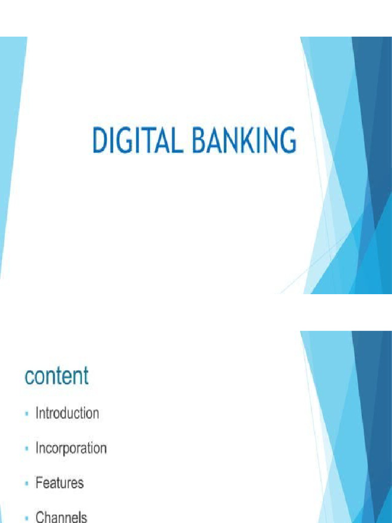Digital Banking | PDF