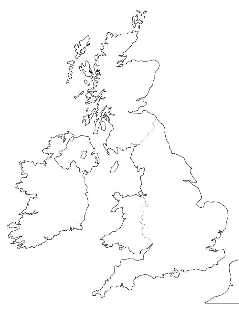 Blank-Map-Of-United Kingdom (Uk) PDF | PDF