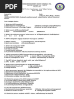 Individual Critical Task List | PDF | Mental Health | Occupational Therapy