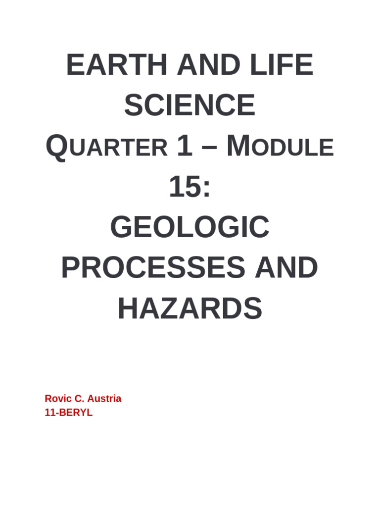 ELS MOD 15 Rovic Austria | PDF | Volcano | Types Of Volcanic Eruptions