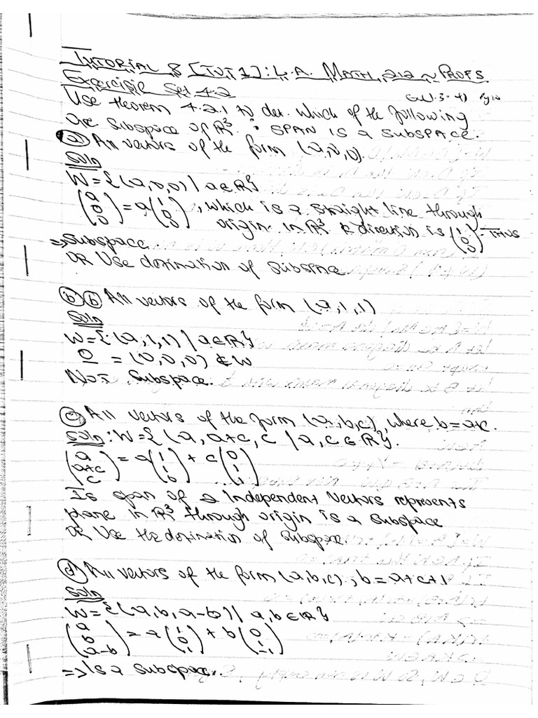 Math 212 Tut 1 Soln | PDF