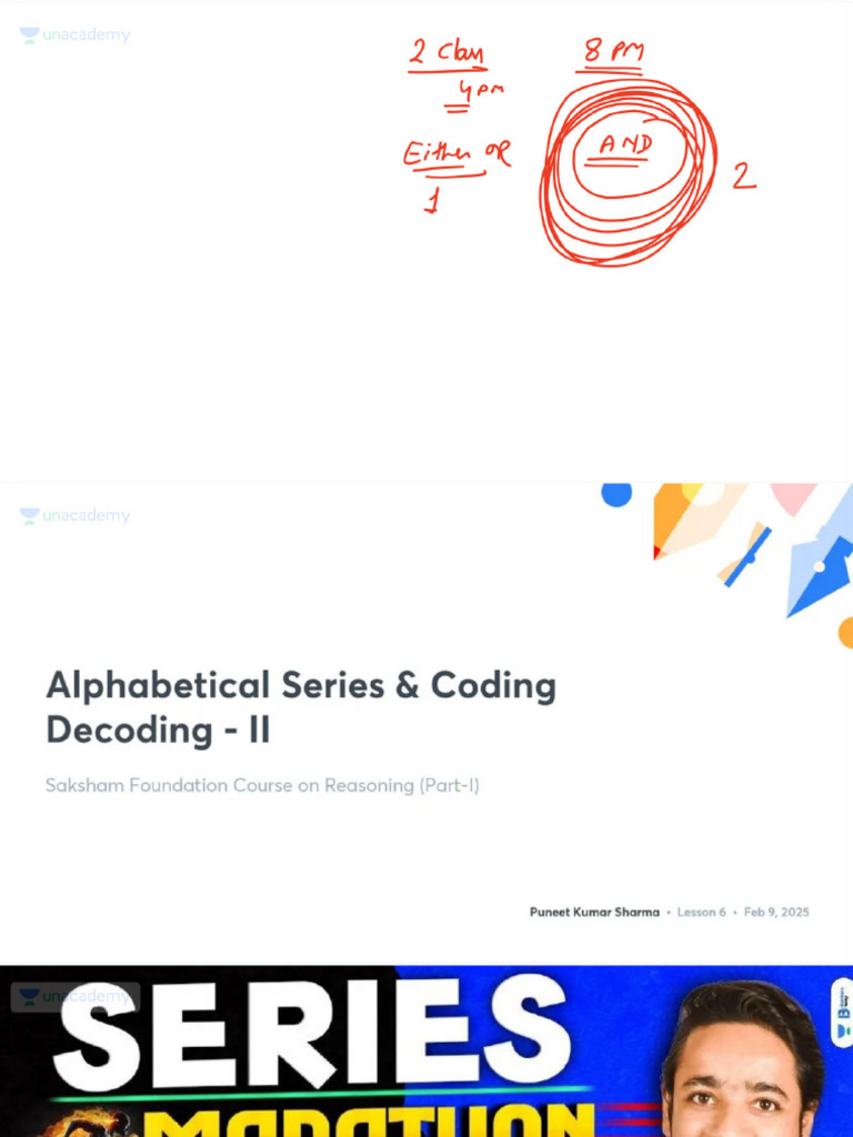 Alphabetical Series Coding Decoding II With Anno | PDF