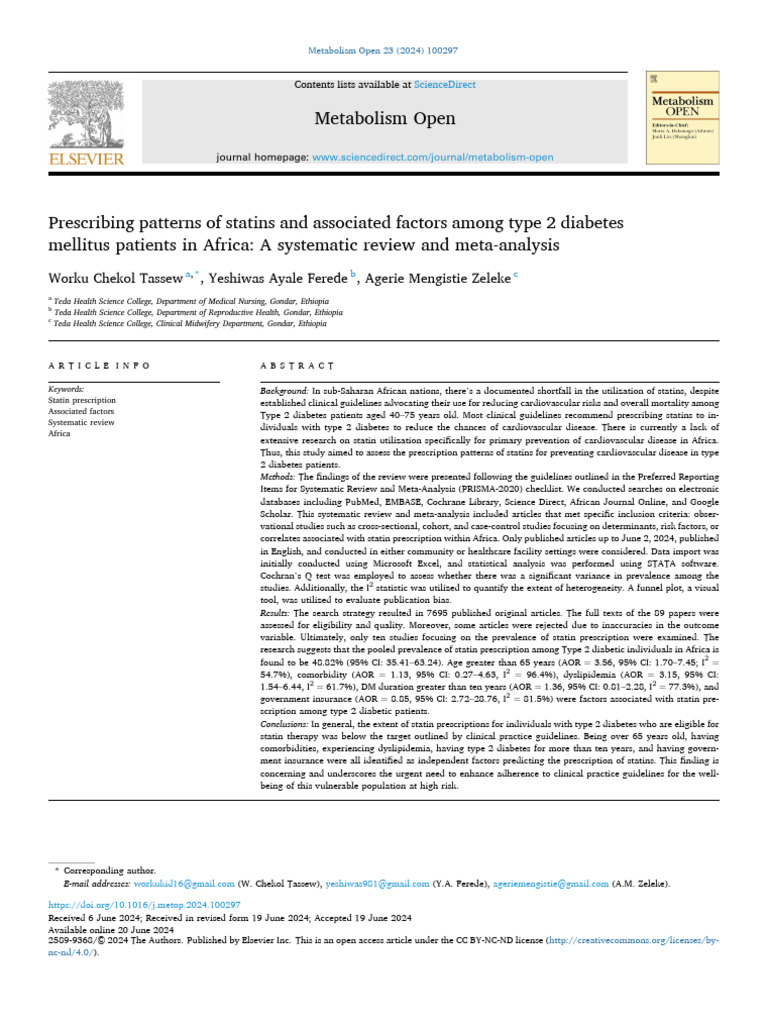 Prescribing Pattern of Statins For Primary Prevent | PDF | Statin ...