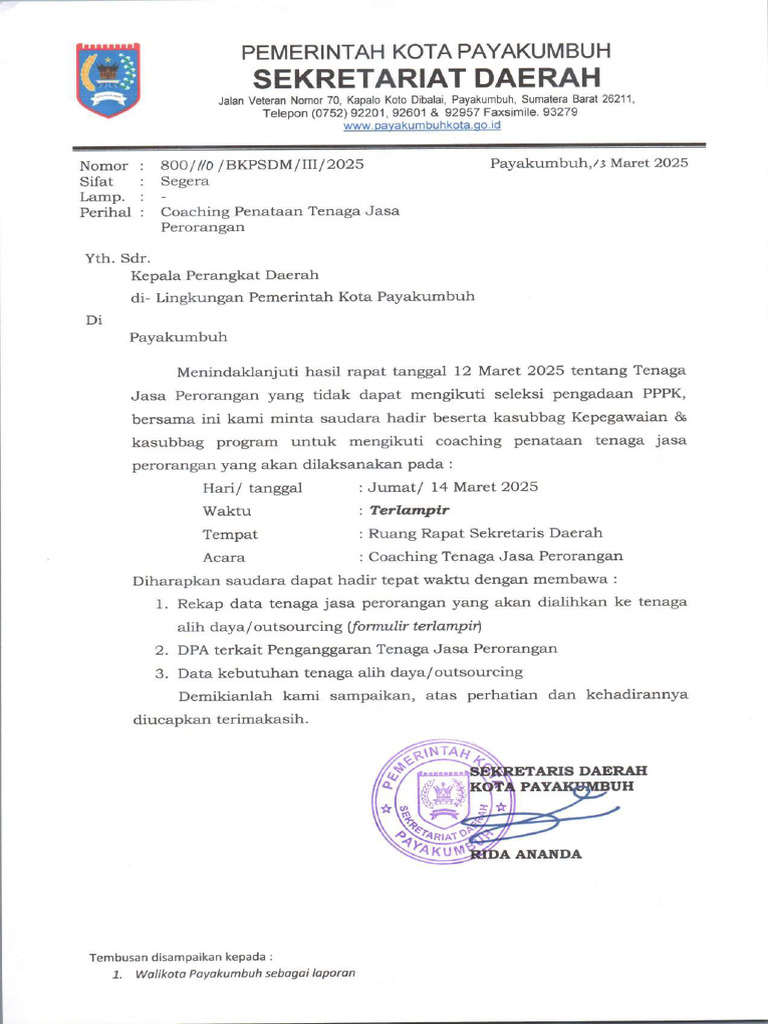 Coaching Penataan TJP | PDF