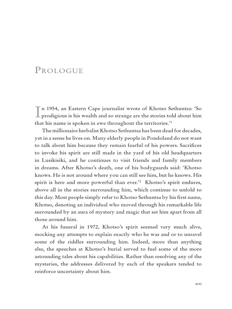 The Enigmatic Life of Khotso Sethuntsa | PDF