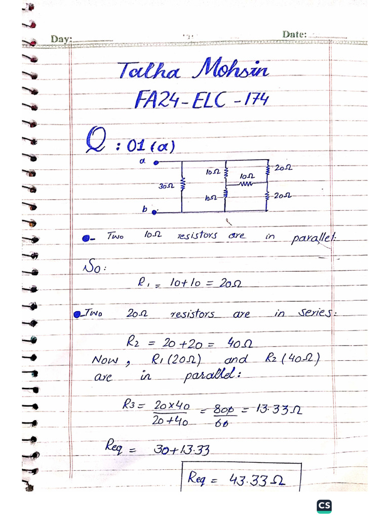 Circuit Theory 2nd Assignment Pdf