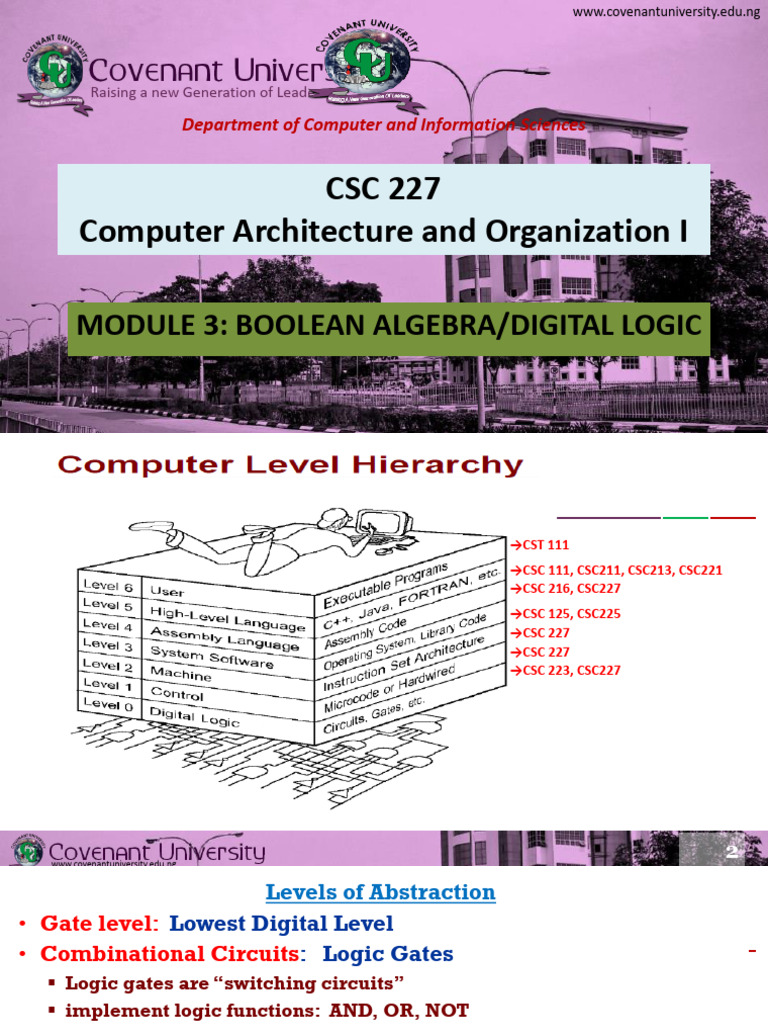 Boolean Algebra - Digital Logic | PDF | Computer Engineering | Digital Electronics