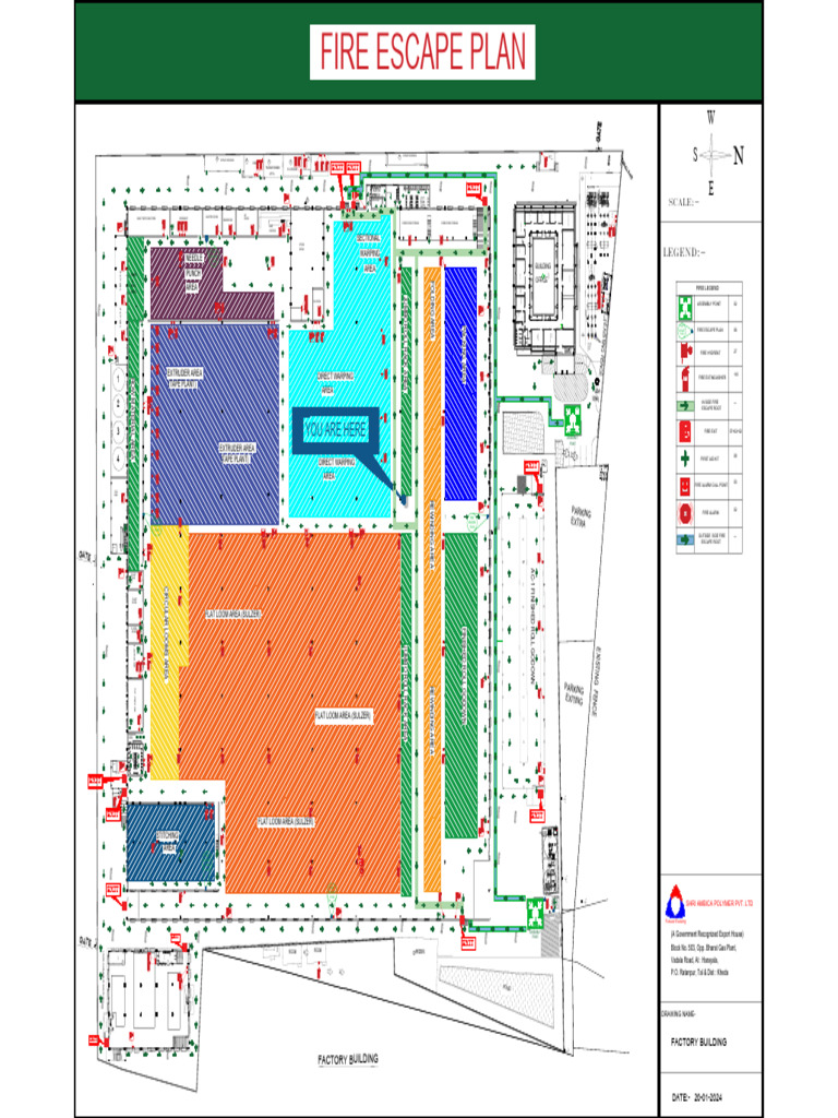 1.Jumbo Roll Weight Scale Area Fire Escape Plan Layout | PDF