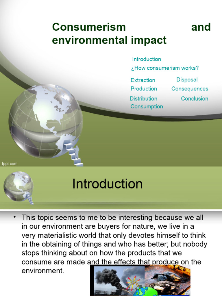 the environment & consumption | PDF