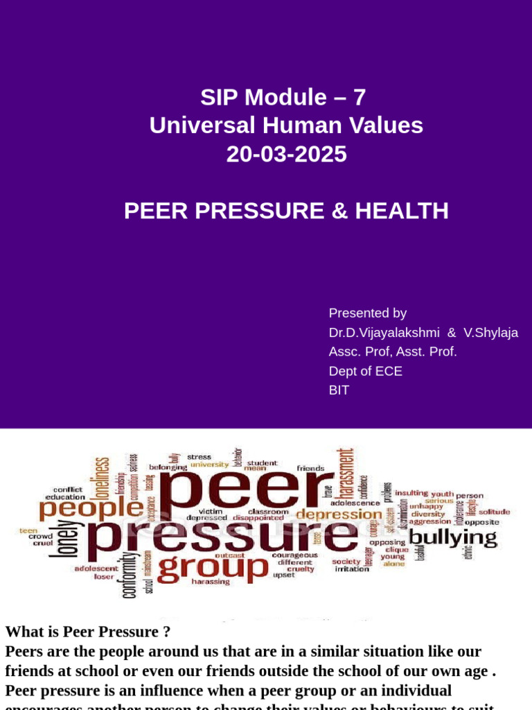 Ind 5 Peer Pressure | PDF | Anger | Mind