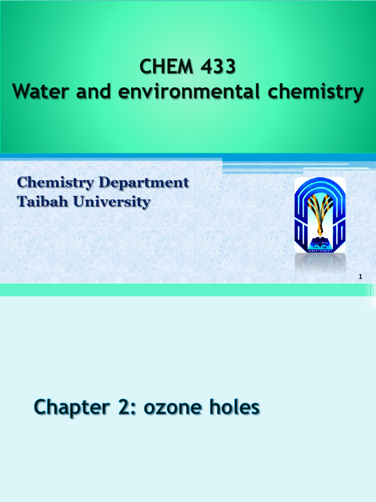 Ozone Depletion and CFCs Explained | PDF | Ozone Depletion ...