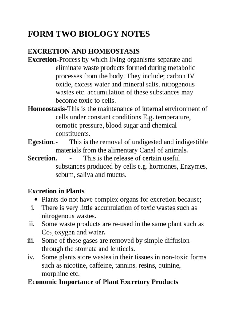 Excretion and Homeostasis in Biology | PDF | Kidney | Gill