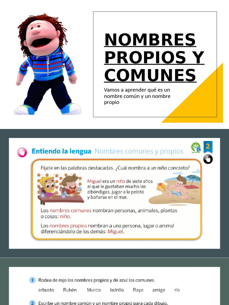 05 - Nombres Propios y Comunes | PDF