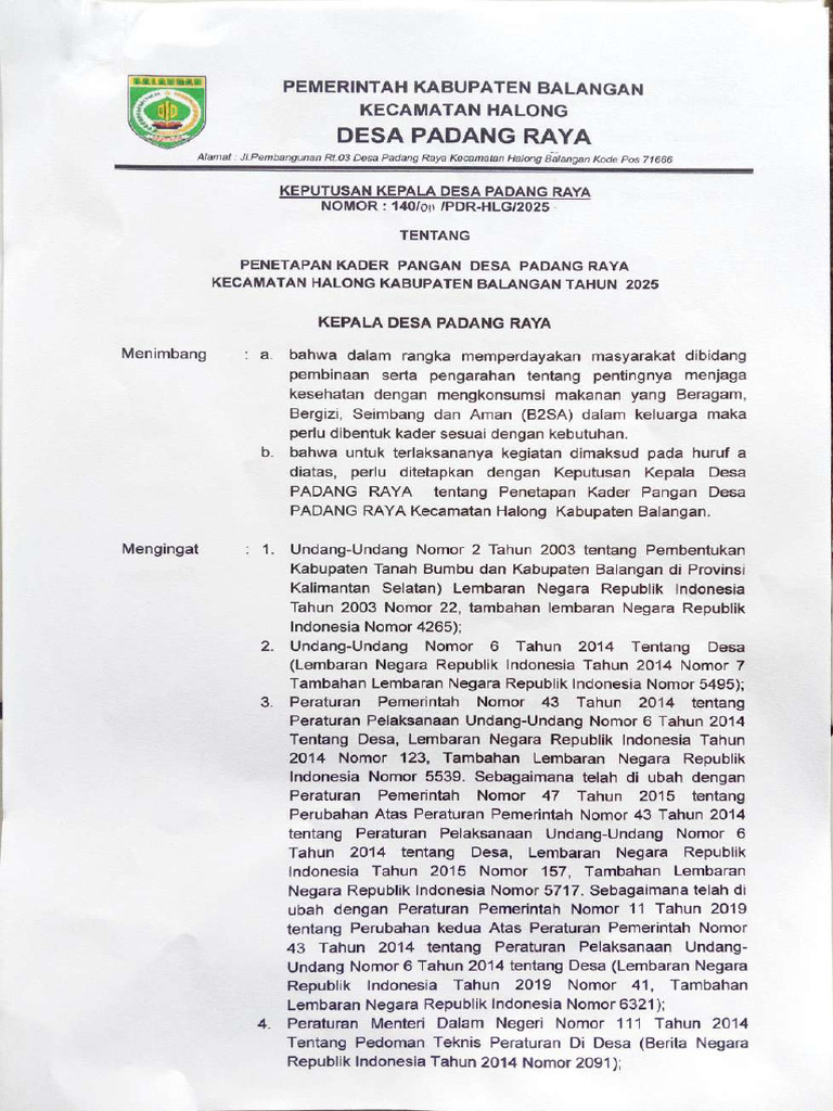 SK Kader Pangan - Compressed | PDF