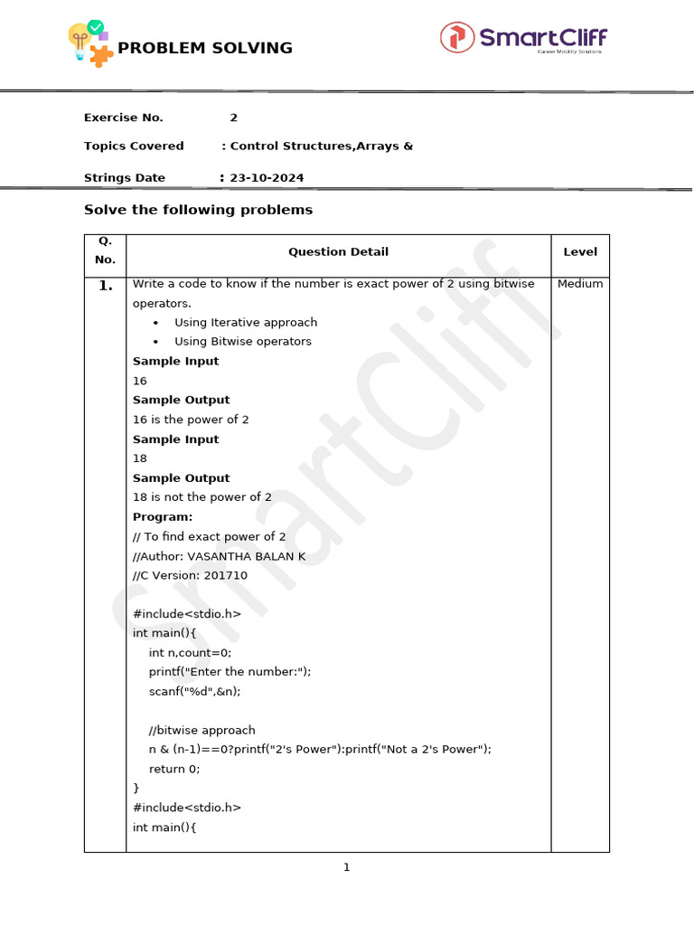 Vasanth Hands on PSEII QP | PDF | Computer Programming | Computing