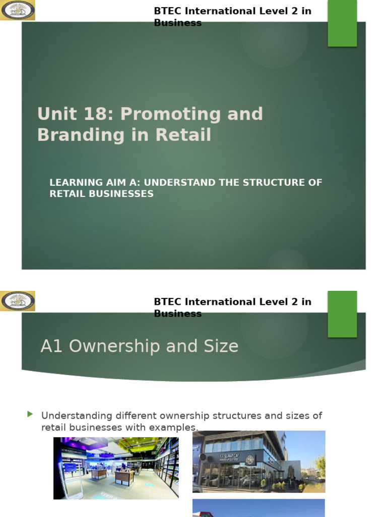 A Unit - 18 Promoting and Branding Retail | PDF | Retail | Franchising