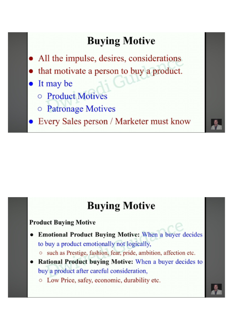 Buying Motive | PDF
