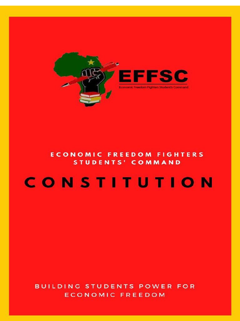 EFF Students Command Constitution Overview | PDF | Socialism | Feminism