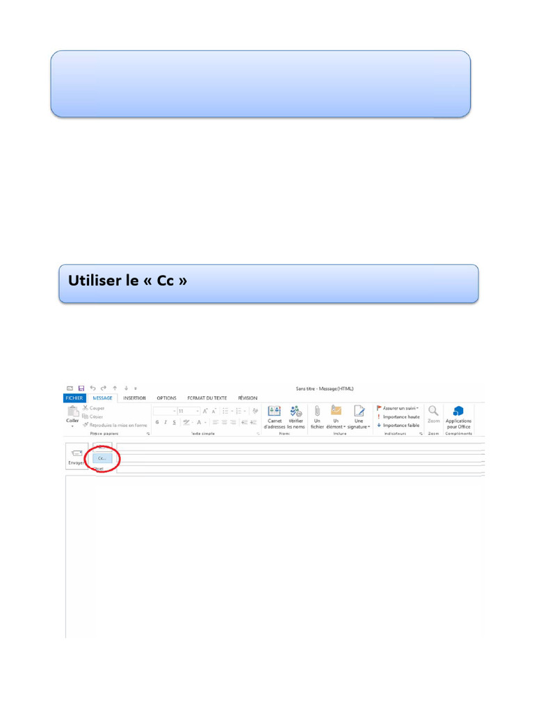 Différence entre CC et CCI dans un mail | PDF | Impression