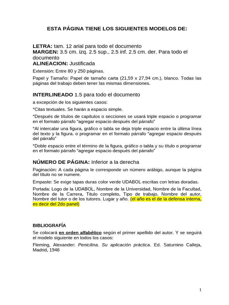 MODELO de FORMATO Del Documento | PDF
