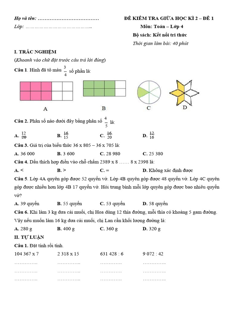 de-kiem-tra-giua-hoc-ki-2-toan-4-ket-noi-tri-thuc-de-so-1-1705741702 | PDF