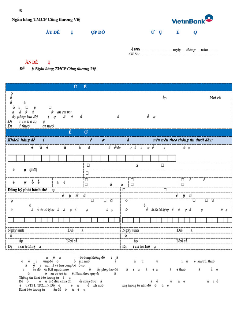 HD - TGN.01.KHCN - Giay de Nghi Kiem HD PHSD TGN Danh Cho KHCN - 082024 | PDF