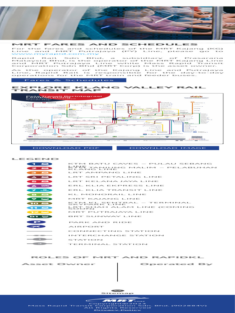 MRT Putrajaya & Kajang Timetables | PDF | Rapid Transit | Electric Rail ...