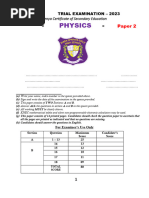 Kcse Phy Pp2 2024 | PDF | Photoelectric Effect | Electrodynamics