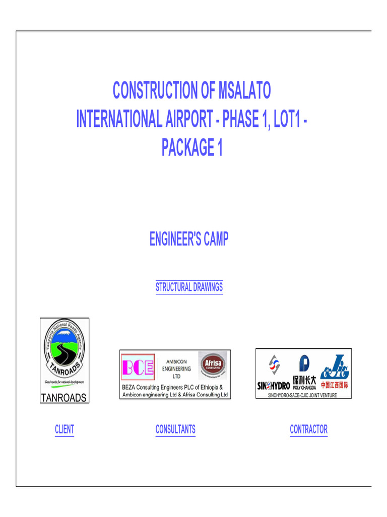042-附件：Structural Drawings - Engineers Camp | PDF | Civil Engineering ...