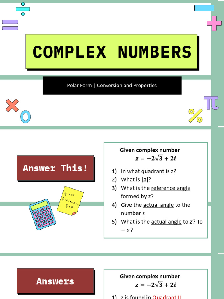 2025-02-18 Complex Numbers Part 2 | PDF | Complex Number | Geometry