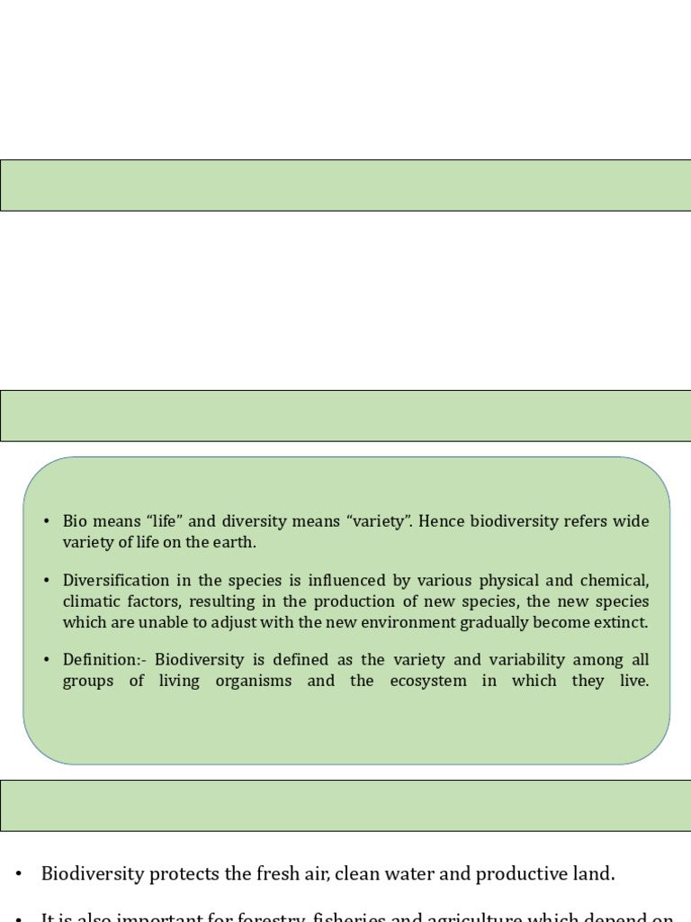 Biodiversity and Its Conservation | PDF | Biodiversity | Conservation ...