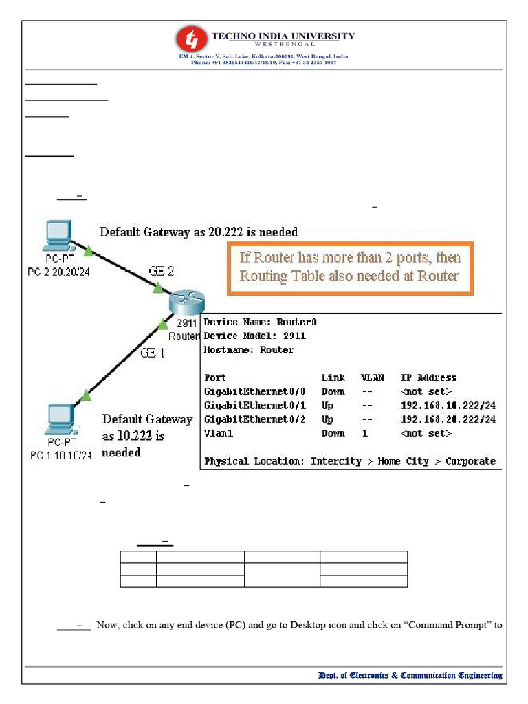 Exp-4 at Unicast of l3 Packets Through l3 Routers | PDF | Router ...