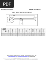 DIN 7 Parallel Dowel Pins Overview | PDF | Steel | Screw