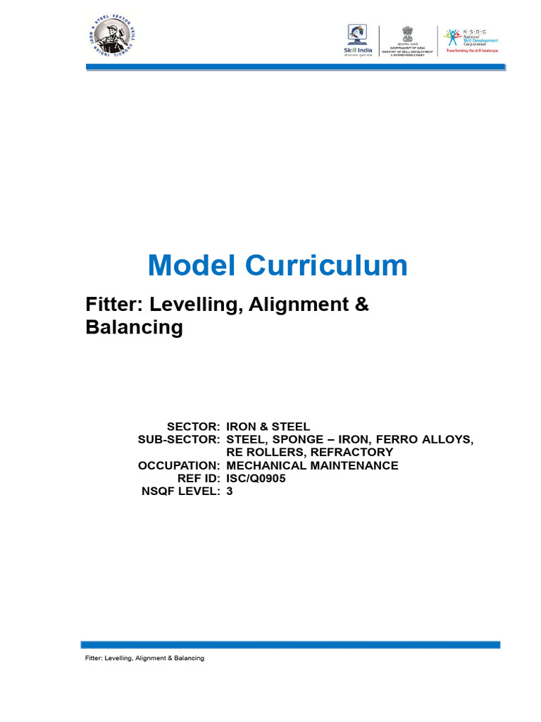 Assistant Fitter - Levelling - Alignment - Balancing Syllabus | PDF ...