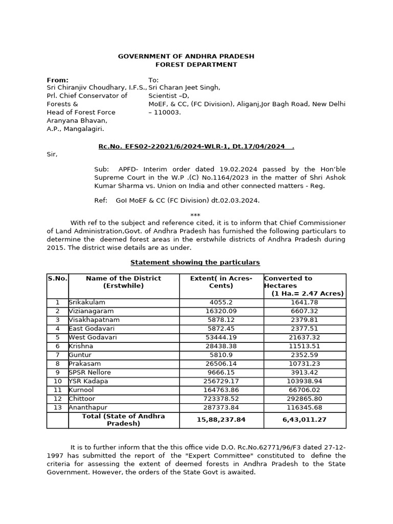 Andhra Pradesh Expert Committee Report New | PDF | Government Of India