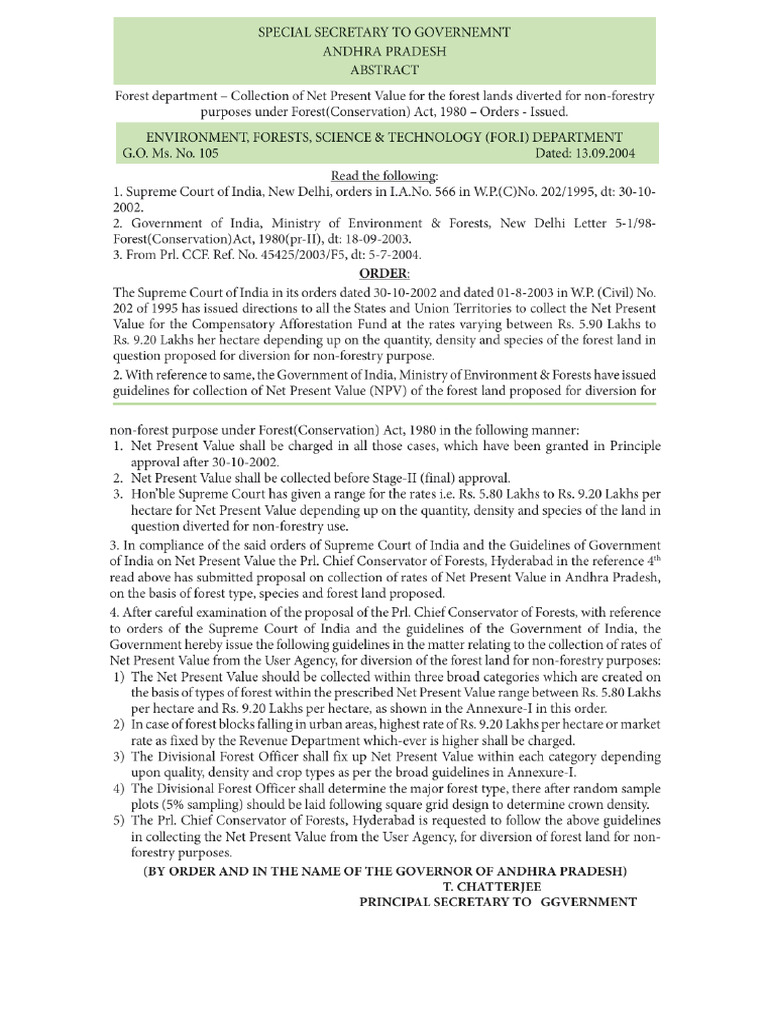 Forest Types NPV | PDF