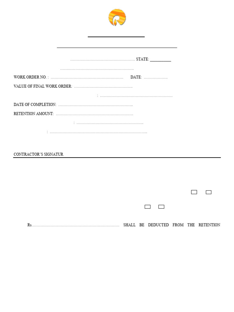 Retention Release Format | PDF