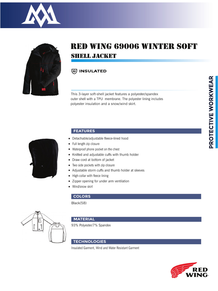 Redwing Winter Jacket Soft Shell 2 | PDF