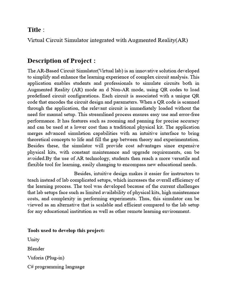 67e42c0ada12d Ait Pune | PDF | Simulation | Augmented Reality