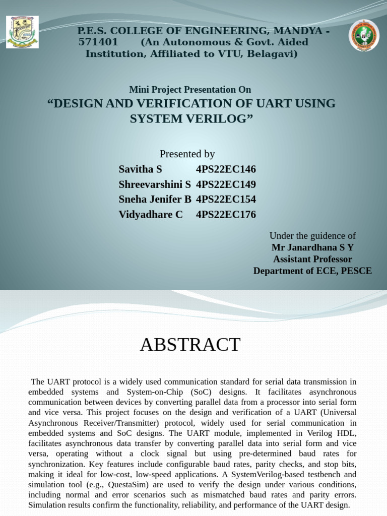 Mini Project Presentation | PDF | Computing | Computer Engineering