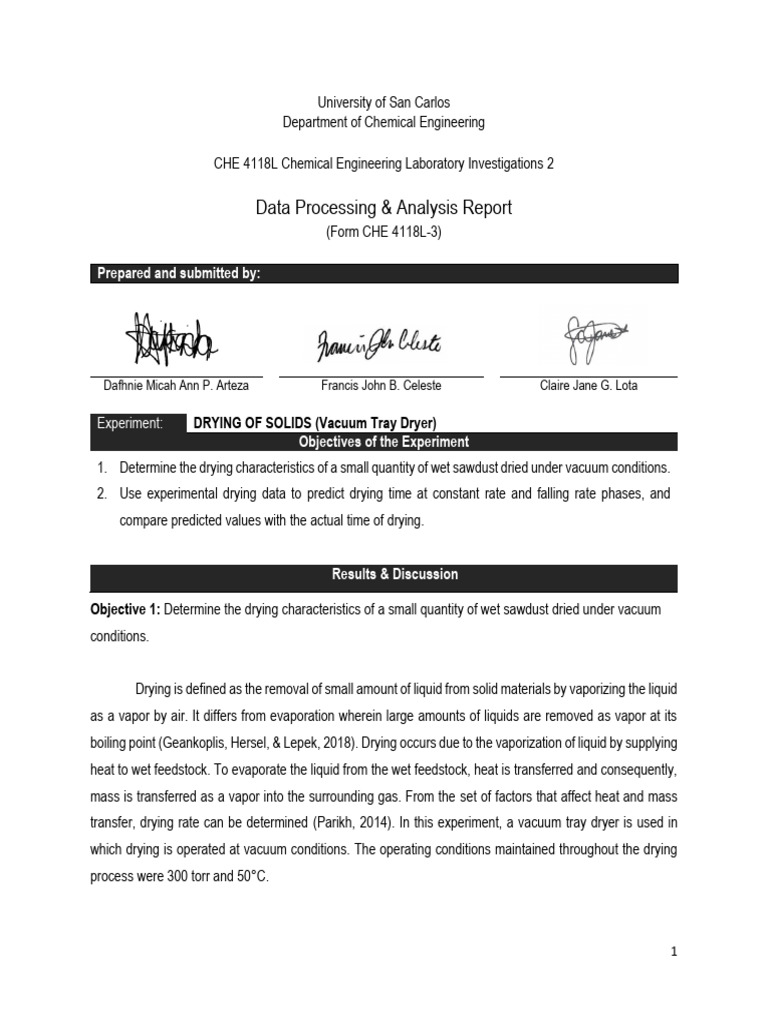 CHE4118LG04-DPAR-Drying of Solids | PDF | Liquids | Vacuum