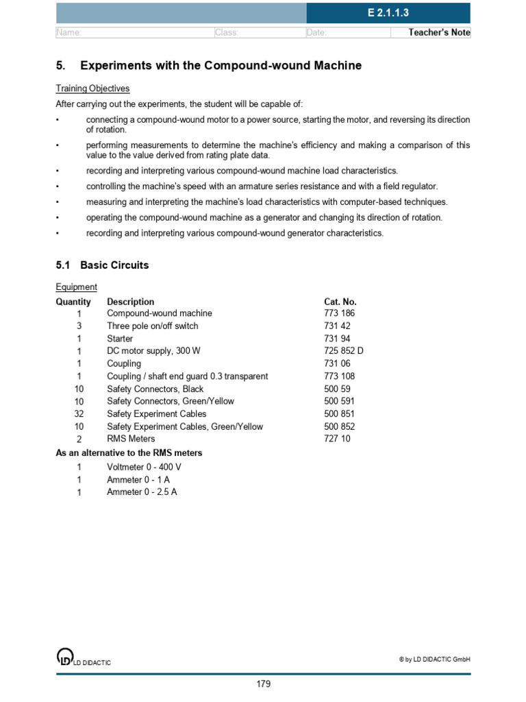 Compound-Wound Machine | PDF | Electric Generator | Electrical Network