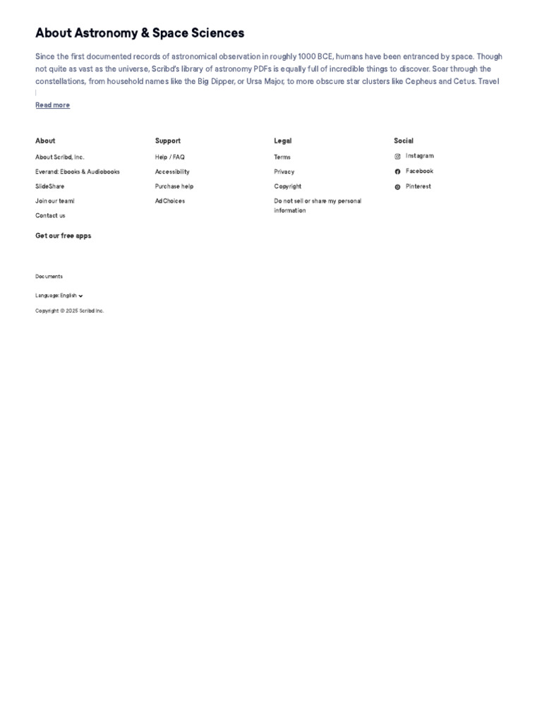 03 - Astronomy & Space Sciences Documents & PDFs - Scribd | PDF