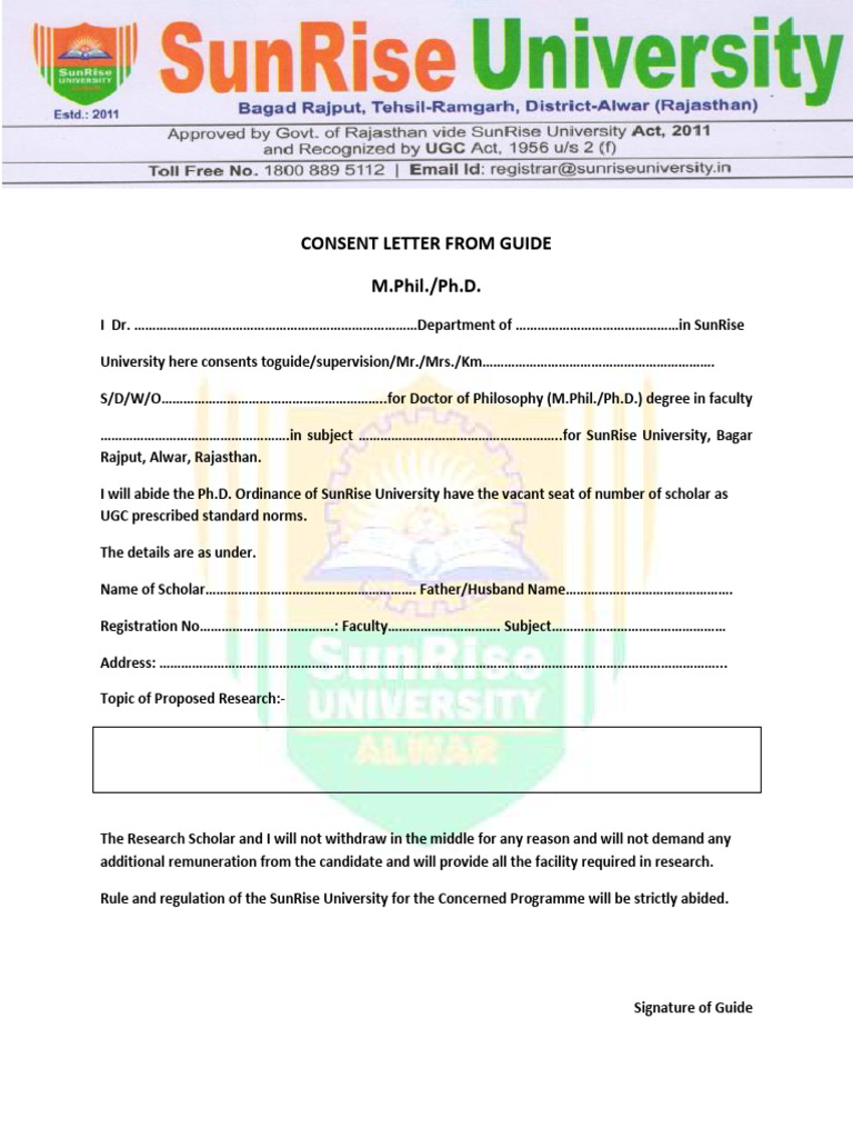 Guide Consent Form | PDF
