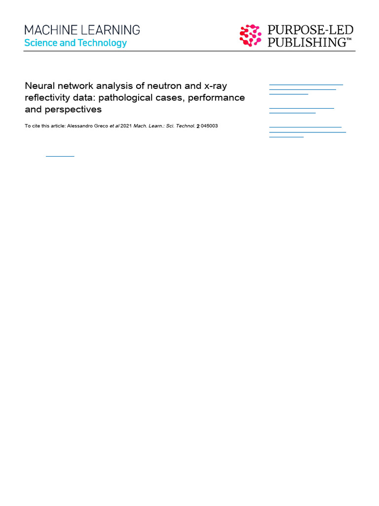 Greco_2021_Mach._Learn.%3A_Sci._Technol._2_045003 | PDF | Applied ...