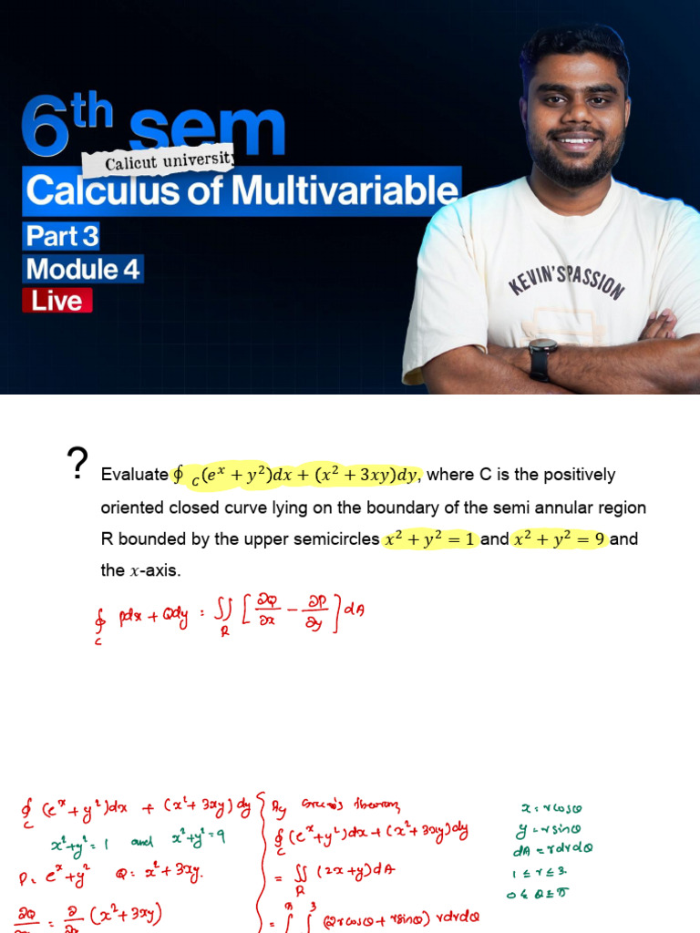Calculus of Multivariable - Part 3 | PDF | Mathematical Analysis | Calculus