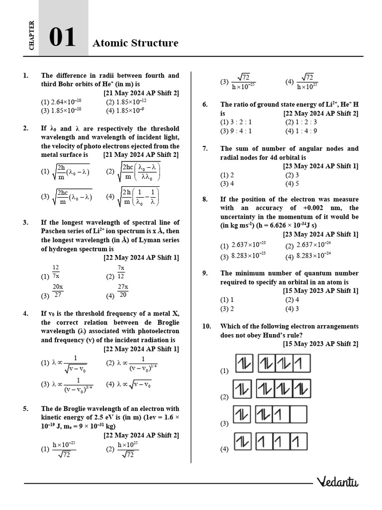 Atomic Structure and Quantum Mechanics | PDF | Atomic Orbital | Electron