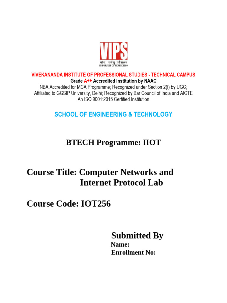 CNIP - Practical File Cover Pages | PDF
